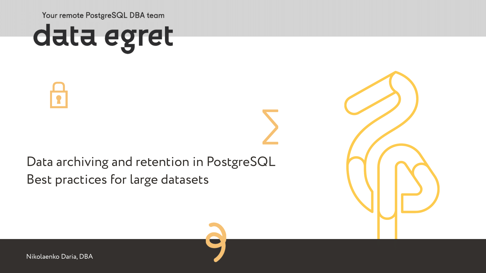 Data archiving and retention in PostgreSQL. Best practices for large ...