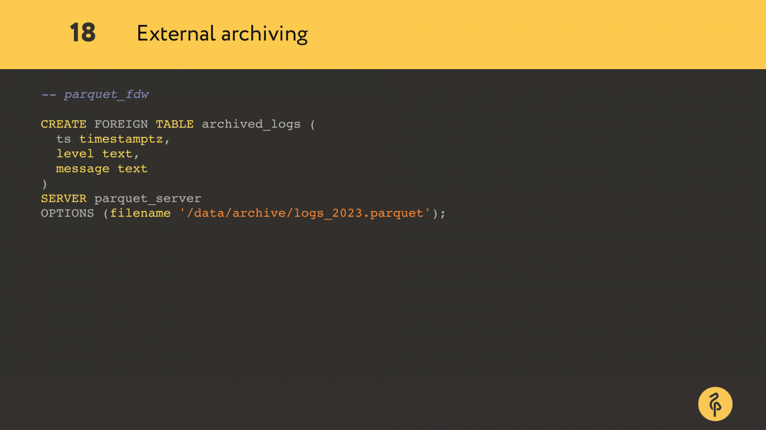 Data Archiving And Retention In Postgresql Best Practices For Large 2606