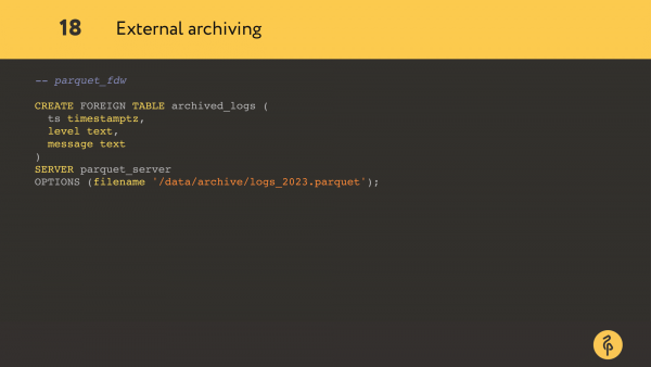 Data archiving and retention in PostgreSQL. Best practices for large datasets - Data Egret