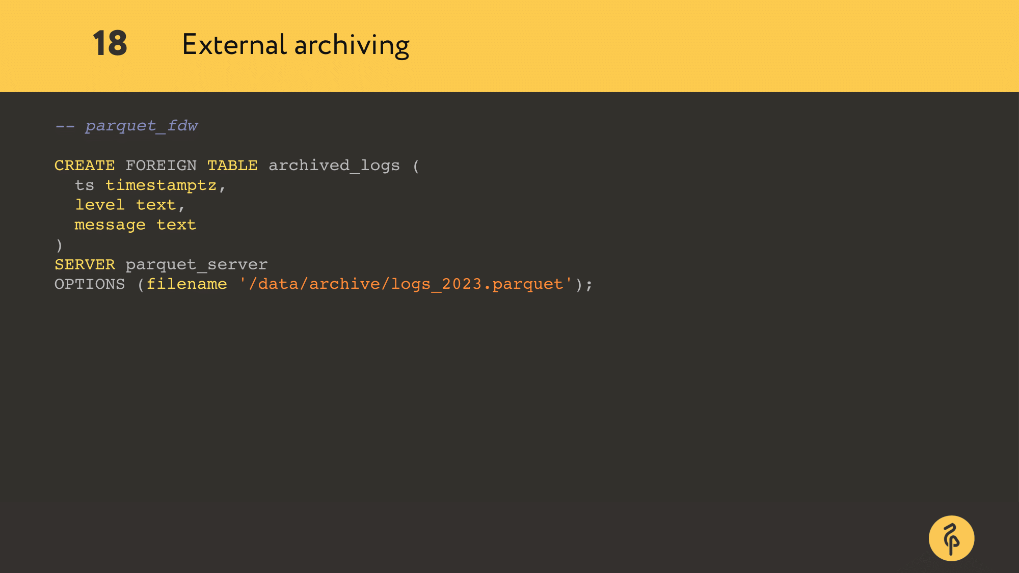 Data Archiving And Retention In Postgresql Best Practices For Large 2377