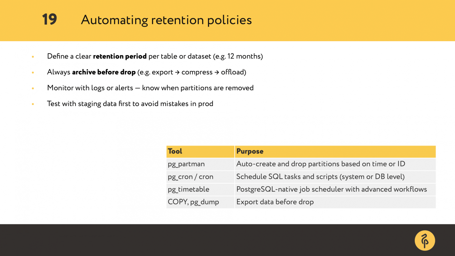 Data Archiving And Retention In Postgresql Best Practices For Large